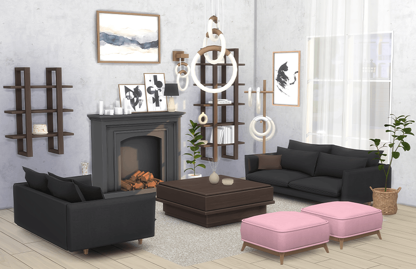 Comiko - Modern Living Set - The Sims 4 Build / Buy - CurseForge
