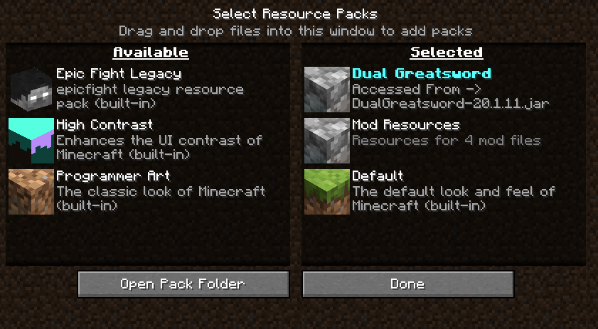 Epic Fight - Give Me a Dual Greatsword - Minecraft Mods - CurseForge