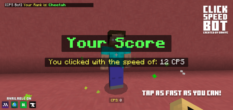 Click Speed Bot - Minecraft Bedrock Addons - CurseForge