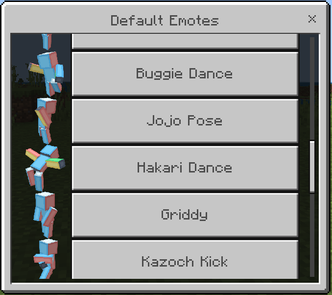 Not Enough Emotes - Minecraft Bedrock Addons - CurseForge