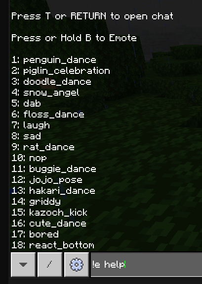Not Enough Emotes - Minecraft Bedrock Addons - CurseForge