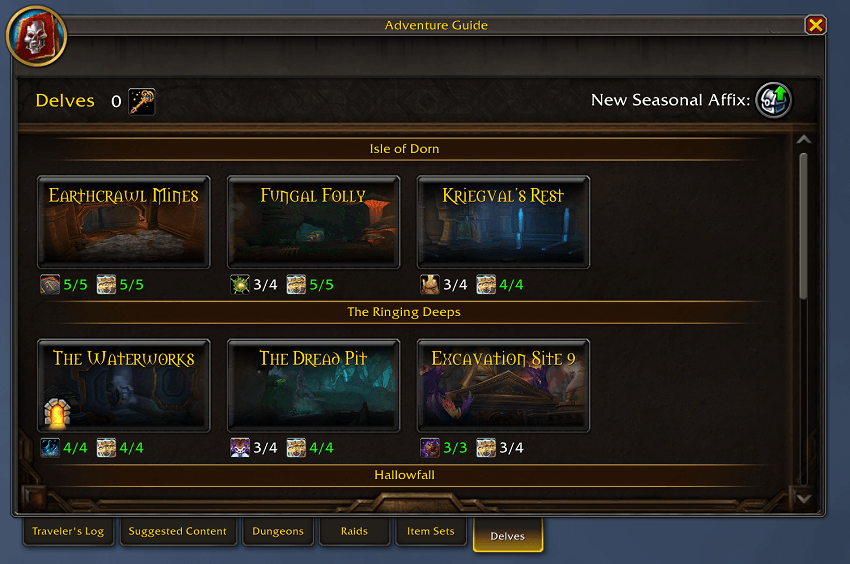 Delve Companion - World of Warcraft Addons - CurseForge