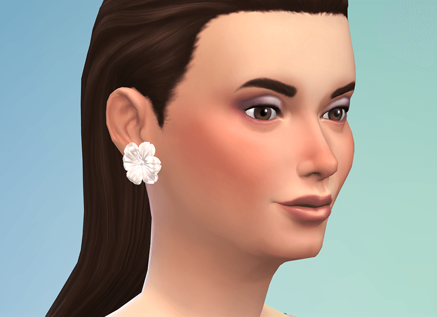 Fabric flower earring - The Sims 4 Create a Sim - CurseForge