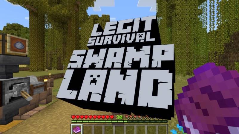 Legit Survival Swamp Land - Minecraft Bedrock Maps - CurseForge
