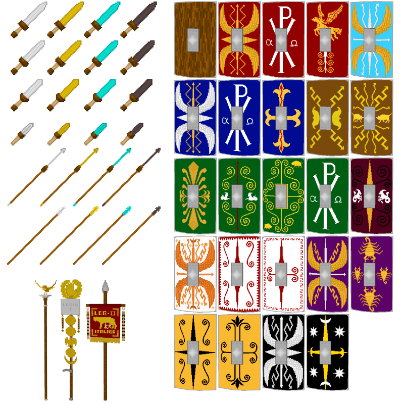 Roman Craft: Armors, Weapons and Shield [Forge and NeoForge ...