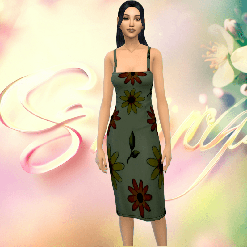 Daisy Of Fun Dress - The Sims 4 Create a Sim - CurseForge