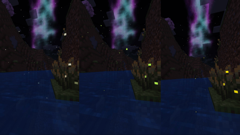 FIREFLIES - La Nature Fragment - Minecraft Bedrock Texture Packs ...