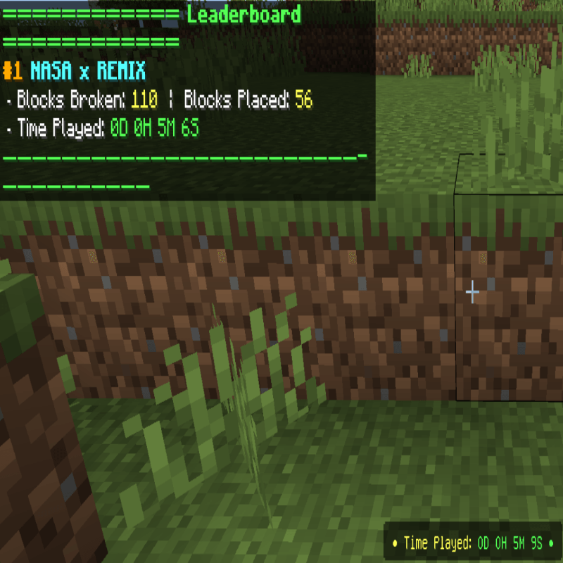 [Realm compatible]Time played + Tracker - Minecraft Bedrock Scripts - CurseForge