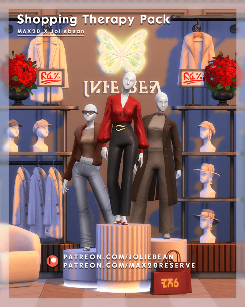 Shopping Therapy Pack Max20 & Joliebean - The Sims 4 Build / Buy ...