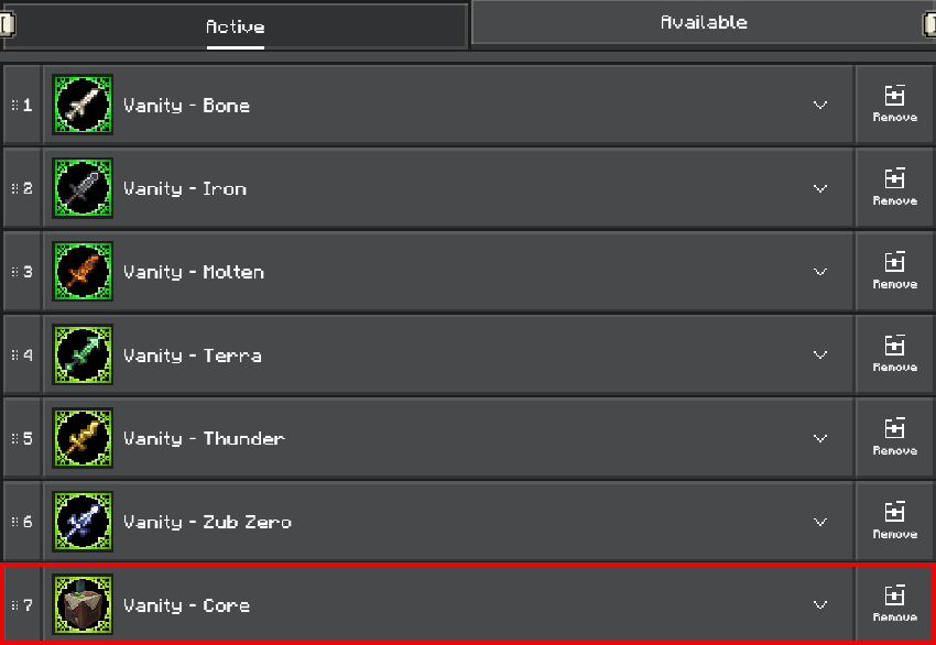 Vanity - Core - Minecraft Bedrock Addons - CurseForge