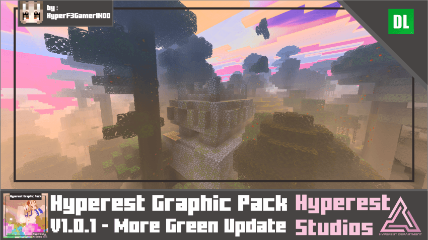 Hyperest Graphic Pack | v1.0.1 More Green Update Minecraft Texture Pack