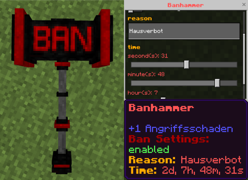 Bedrock Banhammer - Minecraft Bedrock Addons - CurseForge