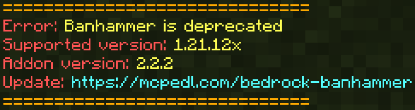 Bedrock Banhammer - Minecraft Bedrock Addons - CurseForge