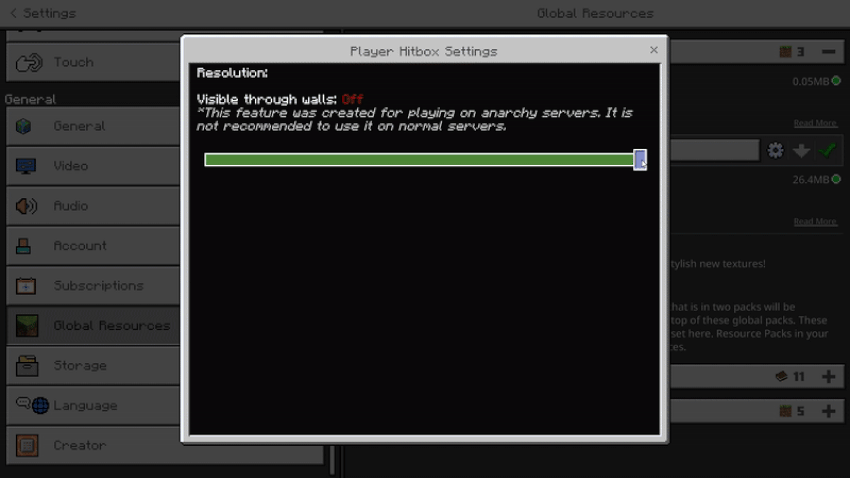 Player Hitbox - Minecraft Bedrock Texture Packs - CurseForge