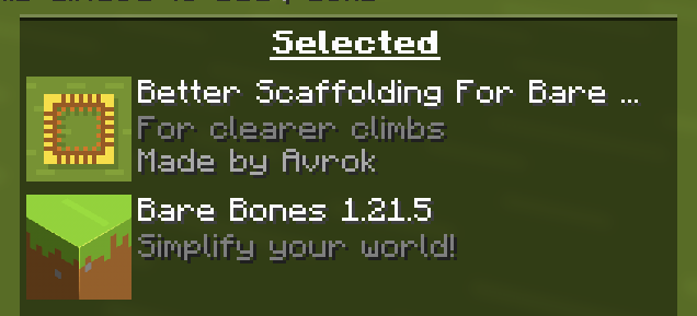 Better Scaffolding For Bare Bones - Minecraft Resource Packs - CurseForge