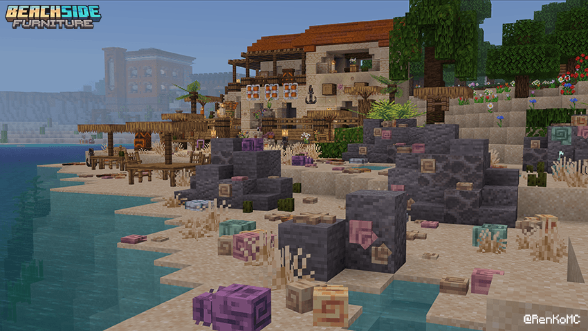 Beachside Furniture - Minecraft Bedrock Addons - CurseForge