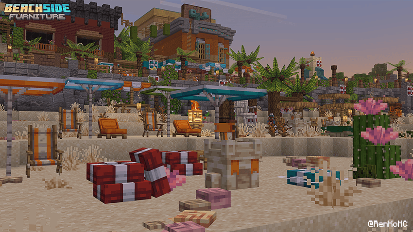 Beachside Furniture - Minecraft Bedrock Addons - CurseForge