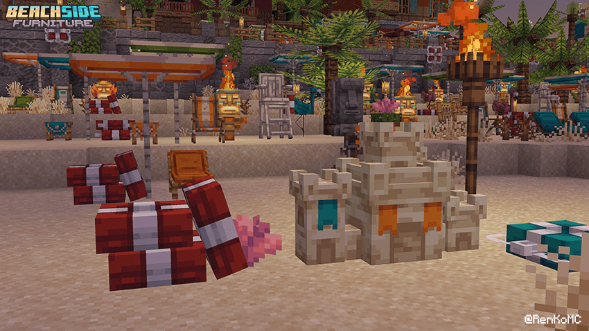 Beachside Furniture - Minecraft Bedrock Addons - CurseForge