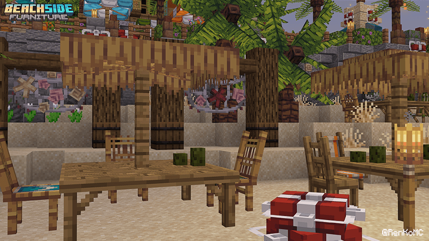 Beachside Furniture - Minecraft Bedrock Addons - CurseForge