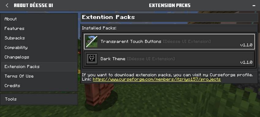 Transparent Touch Buttons v1.1.0 - Minecraft Bedrock Texture Packs ...