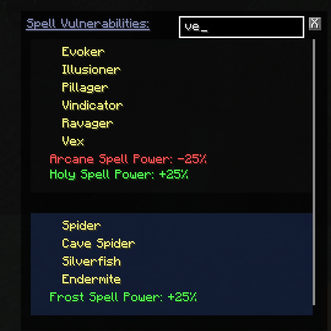 Spell Vulnerabilities - Minecraft Mods - CurseForge