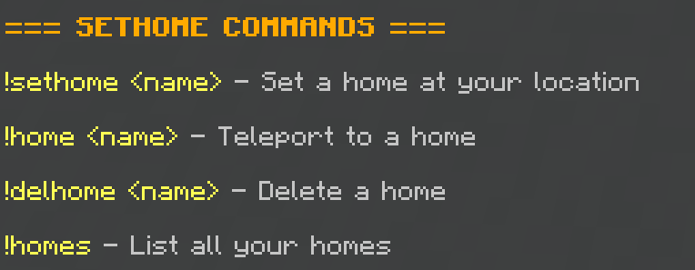 Sethome - Minecraft Bedrock Addons - CurseForge
