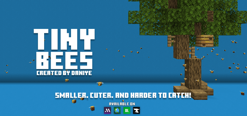 Tiny Bees [Achievement Compatible] - Minecraft Bedrock Addons - CurseForge