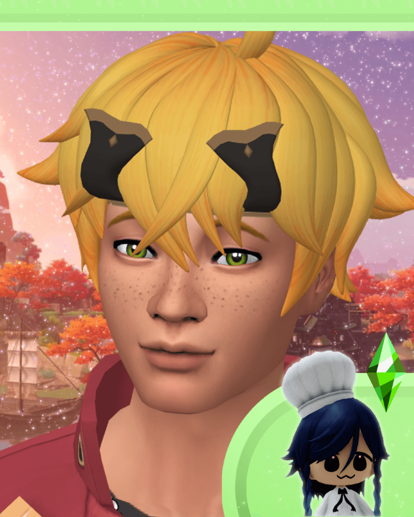 Genshin Thoma Hair CC - The Sims 4 Create a Sim - CurseForge