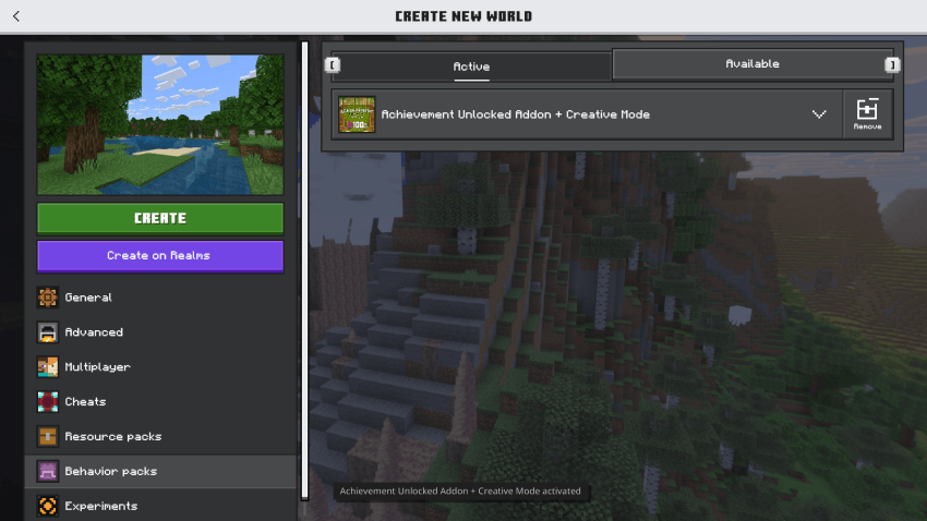 Achievement Unlocked Addon + Creative Mode - Complete All Achievements ...