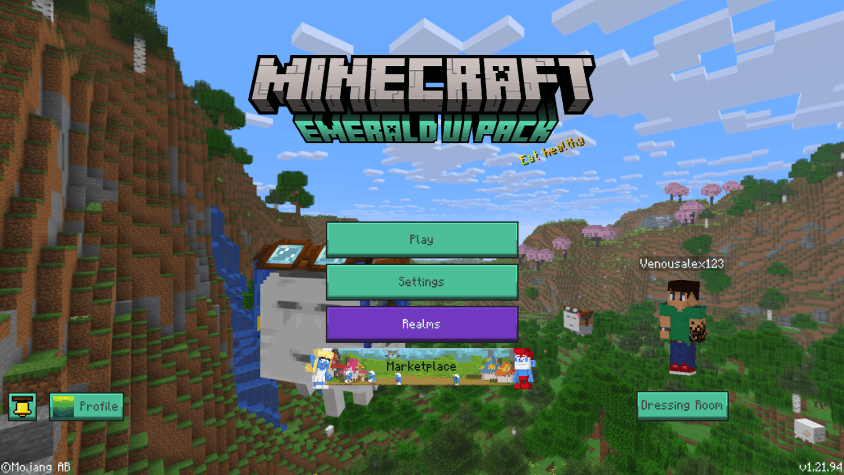 Emerald UI Pack v1.14.9 - Minecraft Bedrock Texture Packs - CurseForge