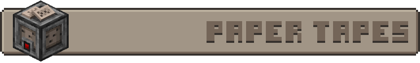Paper Punch Cards - Minecraft Mods - CurseForge