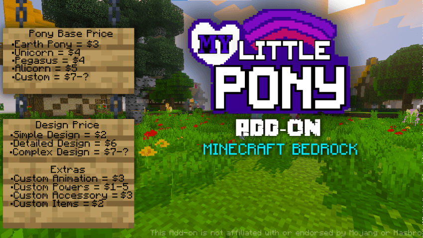 My Little Pony Add-On - Minecraft Bedrock Addons - CurseForge