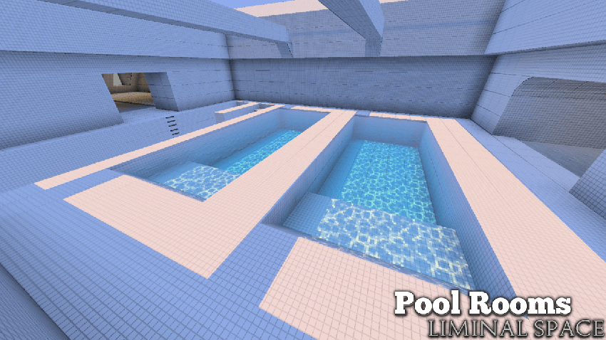 Pool Rooms | Liminal Space - Minecraft Bedrock Maps - CurseForge