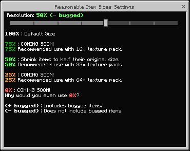 Reasonable Item Sizes - Minecraft Bedrock Texture Packs - CurseForge