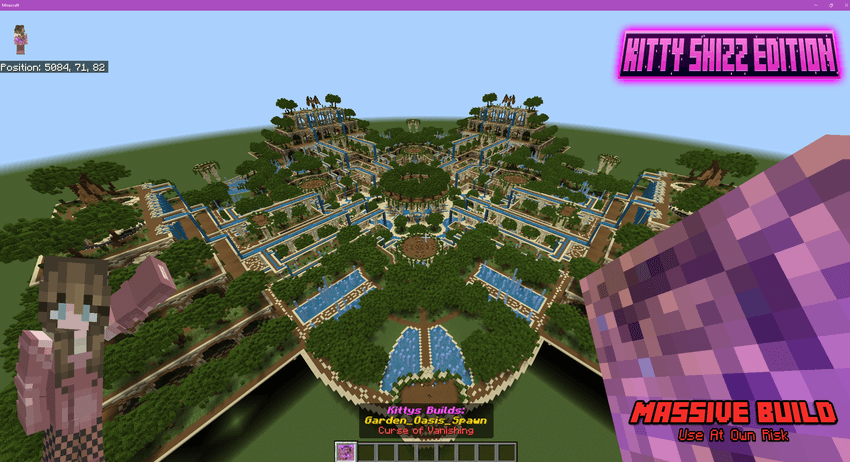 Instant Build: Garden Oasis Spawn - Minecraft Bedrock Addons - CurseForge