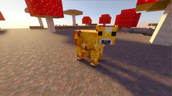 Gapple Cows Add-on ( Golden Apple Cows ) Minecraft Texture Pack
