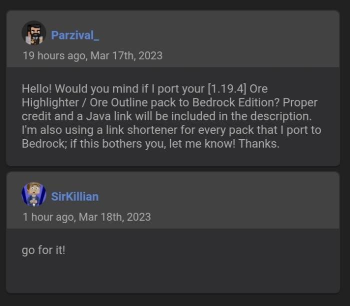 Ore Highlighter / Ore Outline - Minecraft Bedrock Texture Packs ...