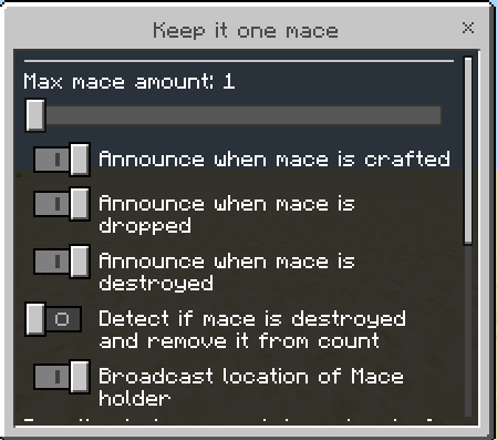 Keep It One Mace Addon - Minecraft Bedrock Addons - CurseForge
