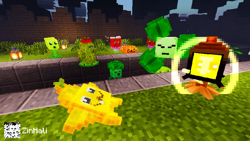 Plants vs Zombies Classic | Minecraft PvZ Addon - Minecraft Bedrock ...