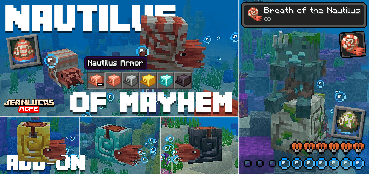 Nautilus of Mayhem Add-On - Minecraft Bedrock Addons - CurseForge