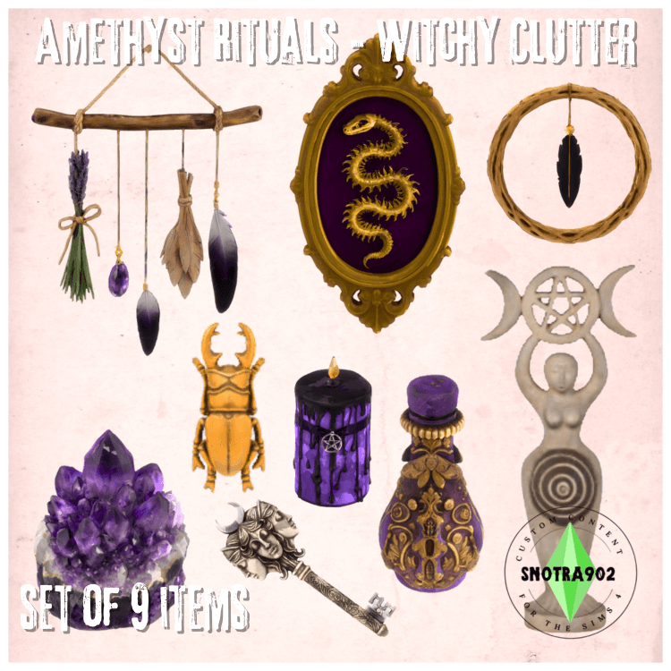 Amethyst Rituals - Witchy Clutter - The Sims 4 Build / Buy - CurseForge