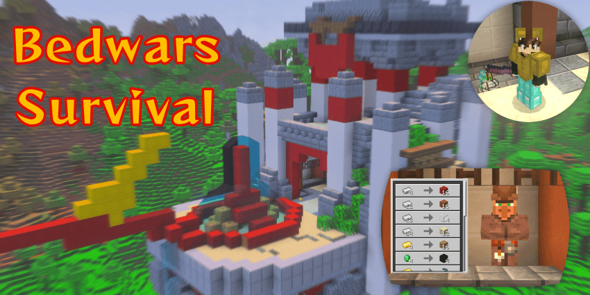 Bedwars or Survival? - KeepInventory & Achievements Enabled - Minecraft Bedrock Maps - CurseForge
