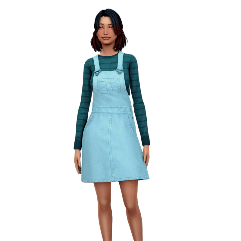 AA Overalls Dress - The Sims 4 Create a Sim - CurseForge