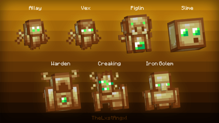 Some 3D Mob Totems - Minecraft Bedrock Addons - CurseForge