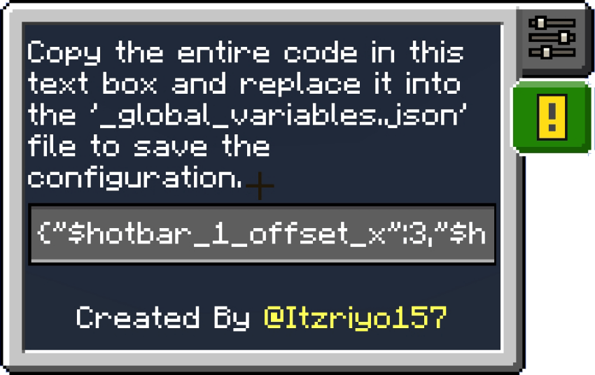 Hotbar Slot Button - Minecraft Bedrock Texture Packs - CurseForge