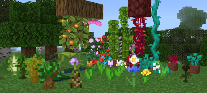 Smooth Plant Animations - Waving Leaves & Grass - Minecraft Bedrock ...