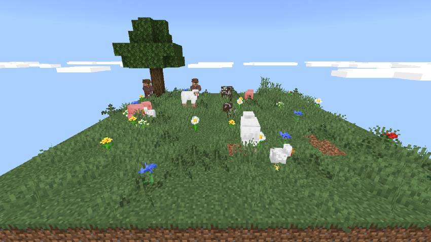 100 days - One Chunk Minecraft Map