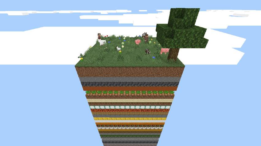 100 days - One Chunk Minecraft Map