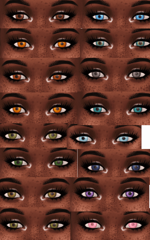 Eye Color Overrides - The Sims 4 Create a Sim - CurseForge