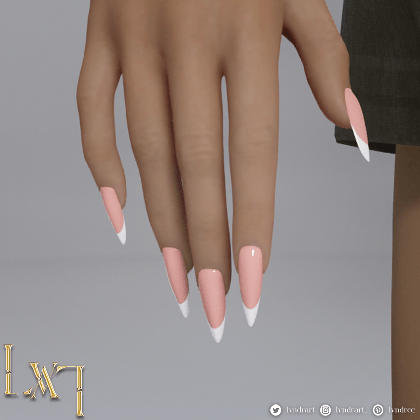 Almond French Nails - inZOI Create a Zoi - CurseForge